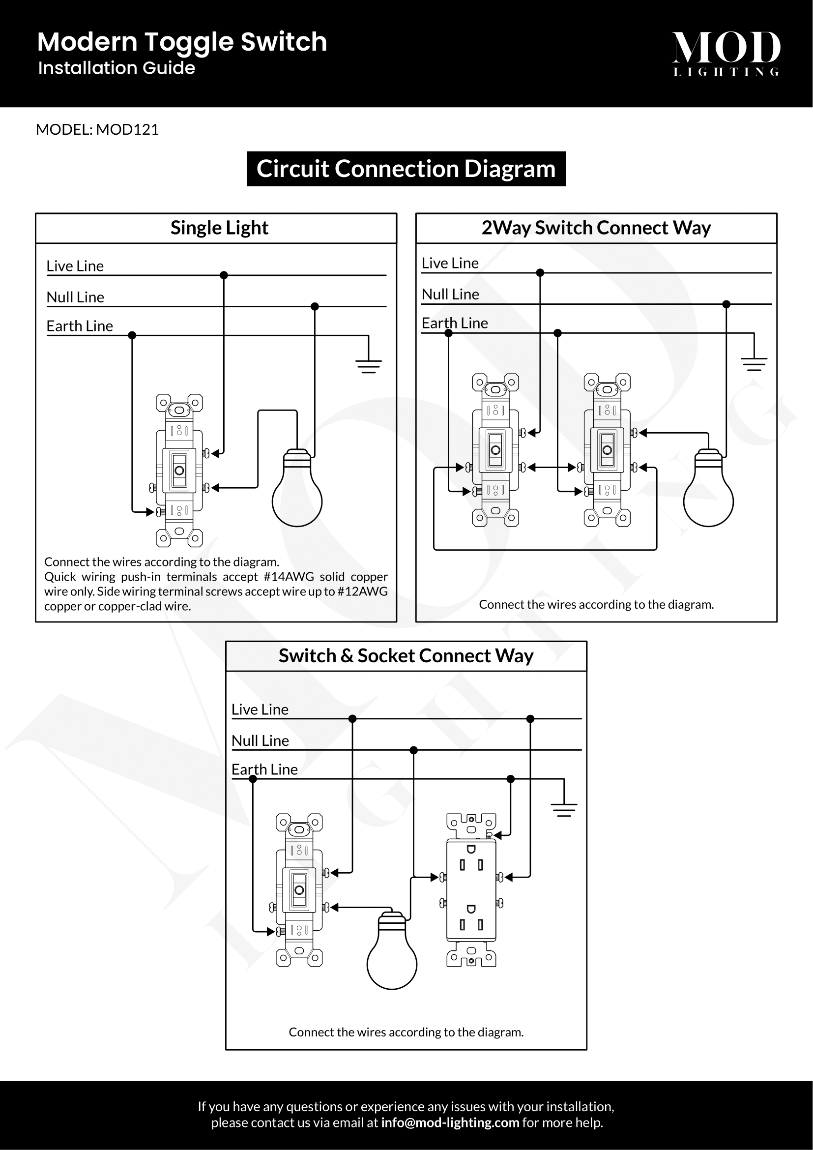 Modern Toggle Switch Installation Guide